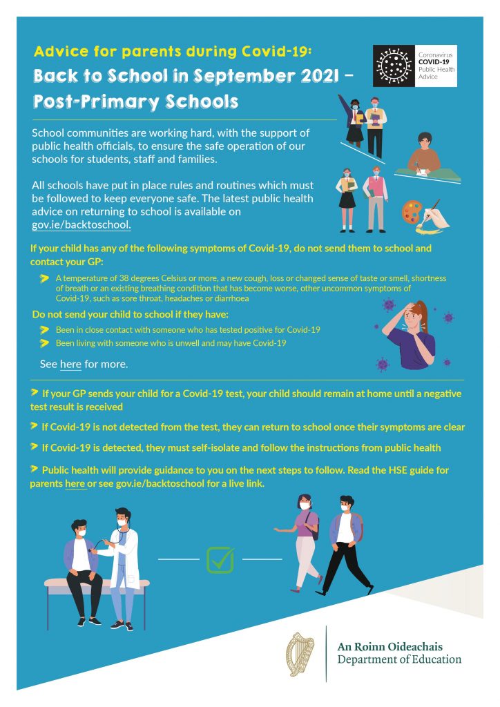 Return to School Advice for Parents from the Department of Education ...